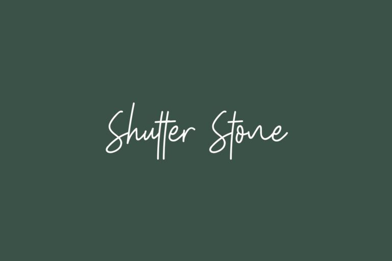 Shutter Stone | Fonts Shmonts