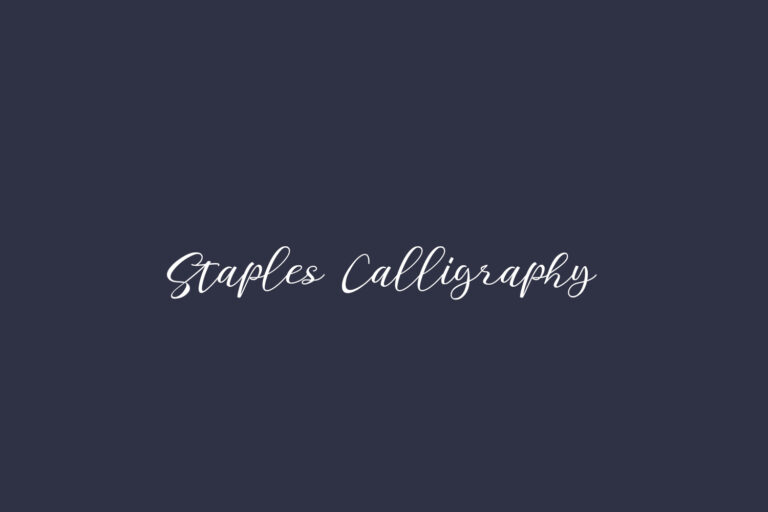staples-calligraphy-free-font-01 | Fonts Shmonts