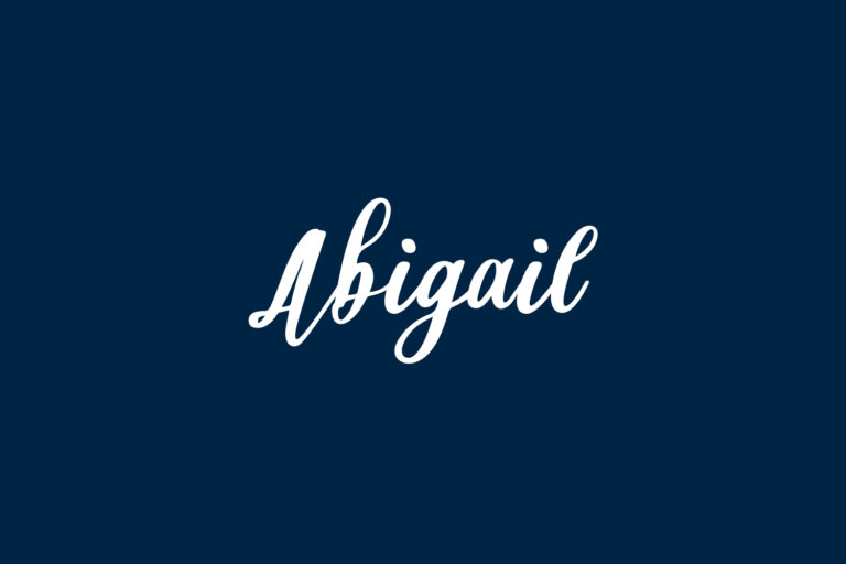 Abigail | Fonts Shmonts