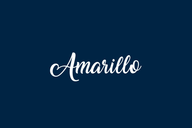 Amarillo | Fonts Shmonts