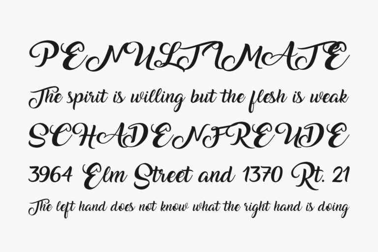 Amarillo | Fonts Shmonts