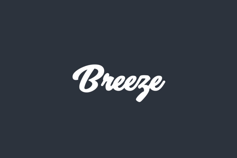 Breeze | Fonts Shmonts