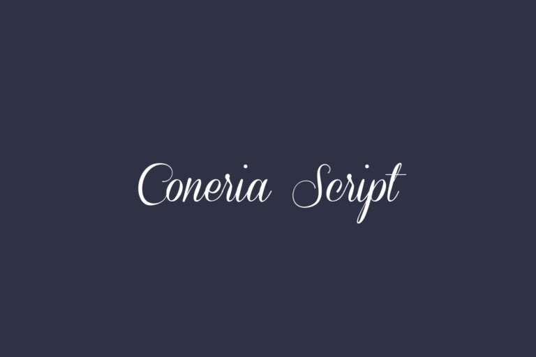 Coneria Script | Fonts Shmonts