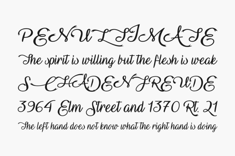 Vampire Calligraphy | Fonts Shmonts