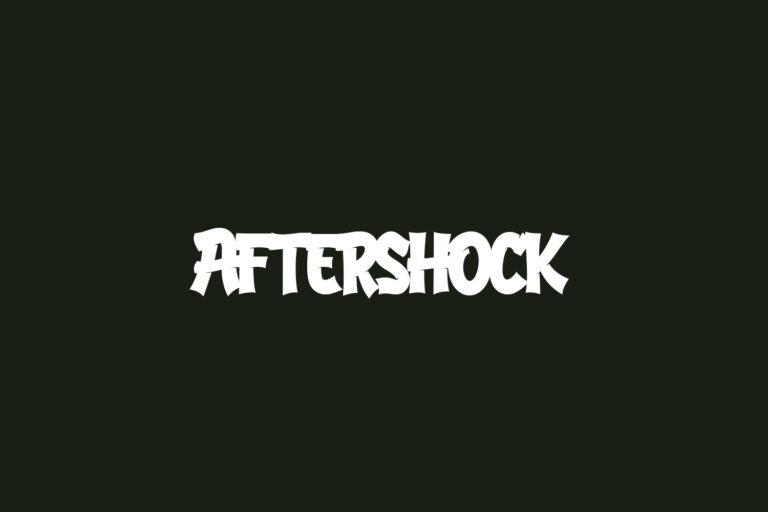 Aftershock | Fonts Shmonts