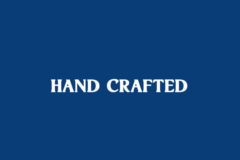 Hand Crafted | Fonts Shmonts