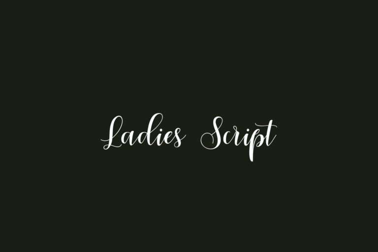 Ladies Script | Fonts Shmonts