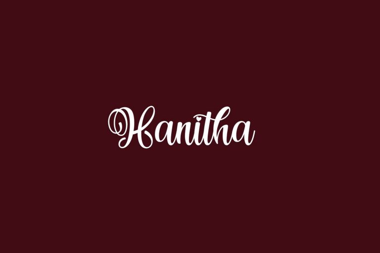 Hanitha | Fonts Shmonts