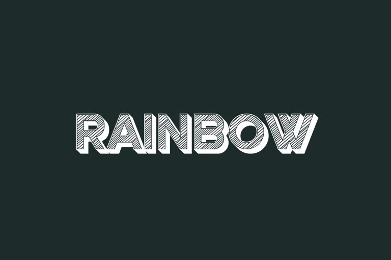 Rainbow | Fonts Shmonts