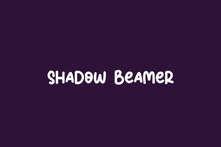 Shadow Beamer | Fonts Shmonts