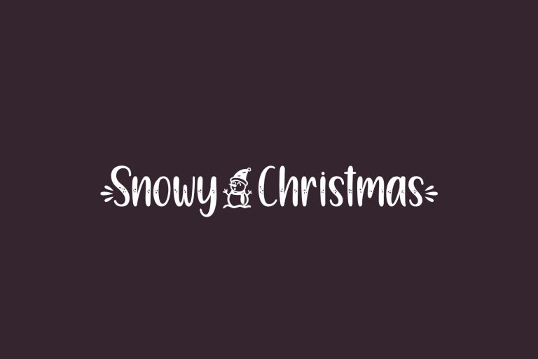 Snowy Christmas | Fonts Shmonts