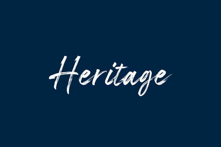 Heritage | Fonts Shmonts