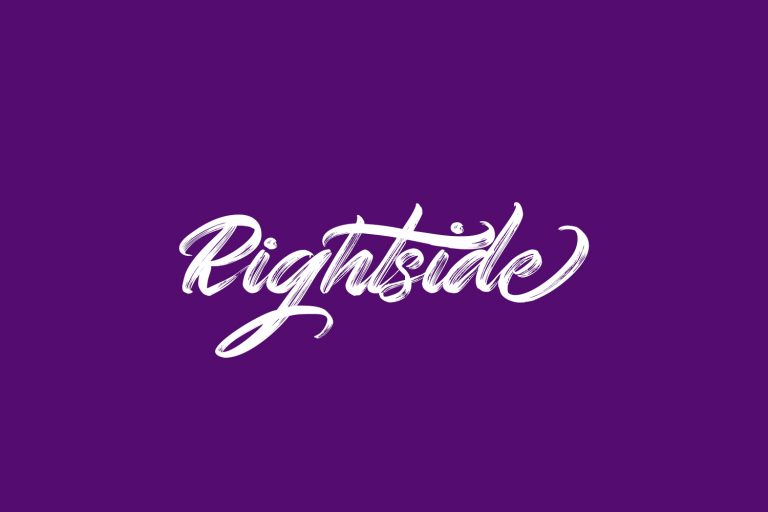 Rightside | Fonts Shmonts