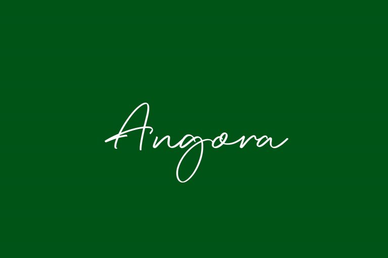 Angora | Fonts Shmonts