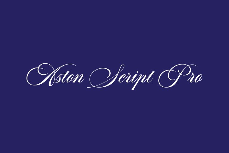 Aston Script Pro | Fonts Shmonts