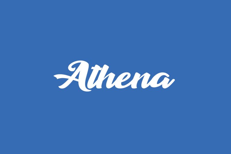 Athena | Fonts Shmonts