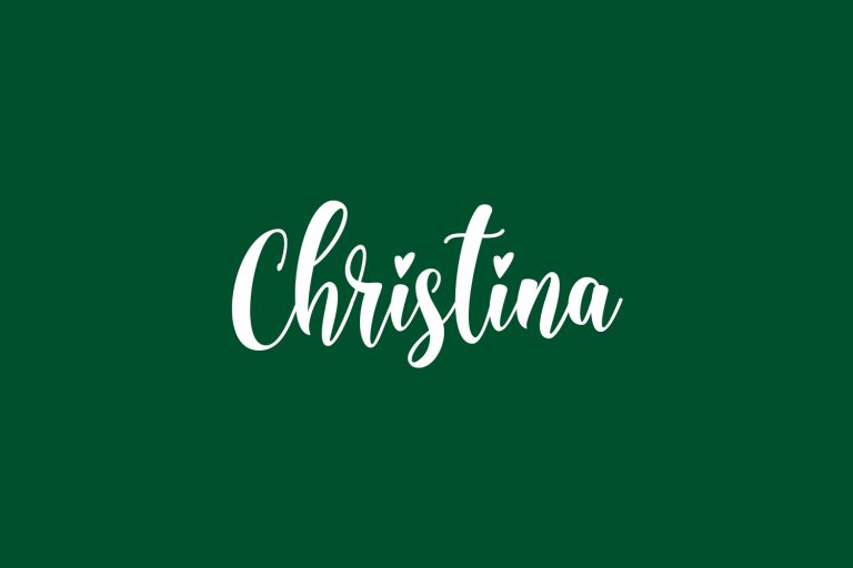 Christina | Fonts Shmonts