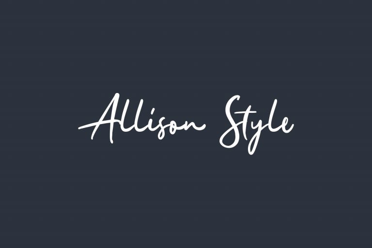allison-style-free-font-01 | Fonts Shmonts