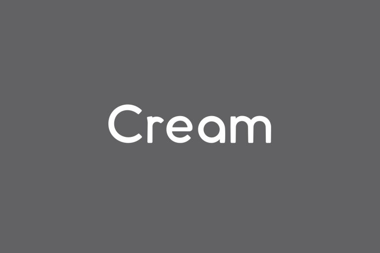 Cream | Fonts Shmonts