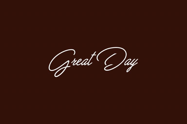 great-day-free-font-01 | Fonts Shmonts