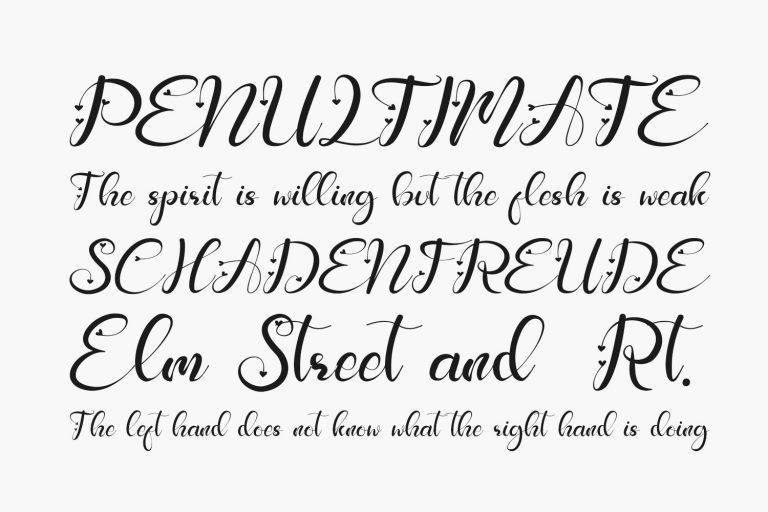 Haney Love | Fonts Shmonts