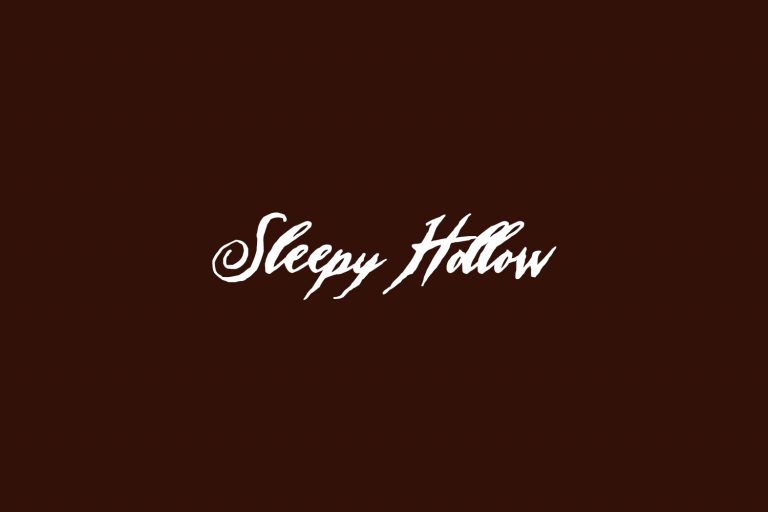 Sleepy Hollow | Fonts Shmonts