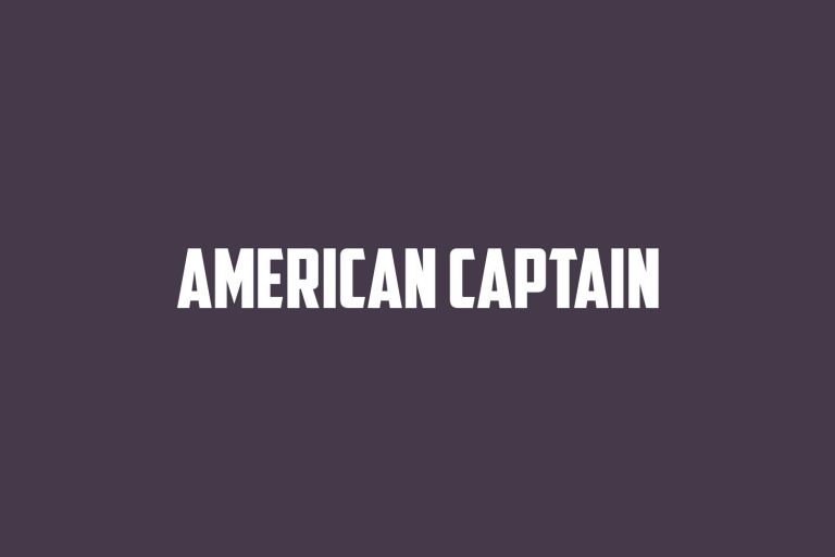 American Captain | Fonts Shmonts
