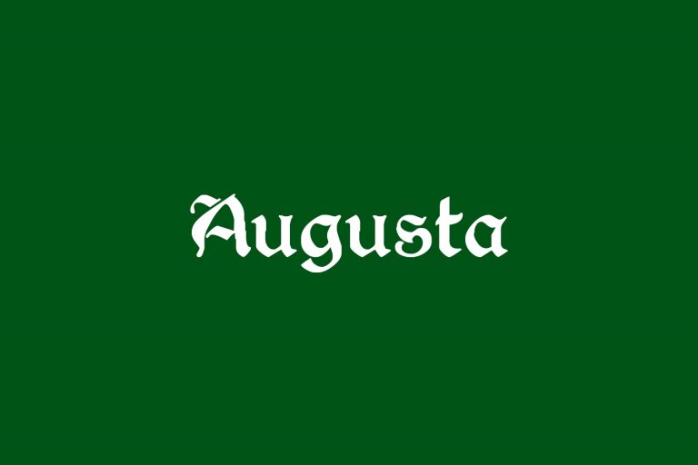 Augusta | Fonts Shmonts