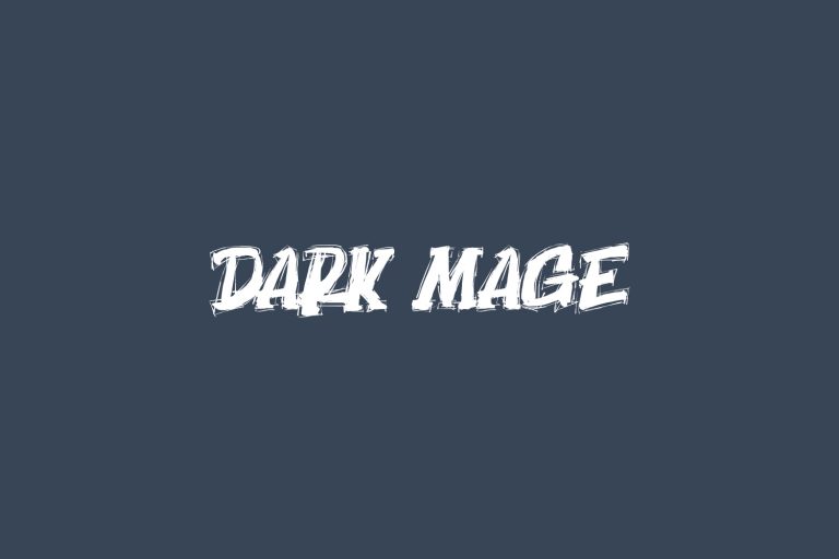 Dark Mage | Fonts Shmonts