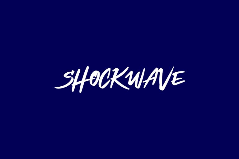 Shockwave | Fonts Shmonts