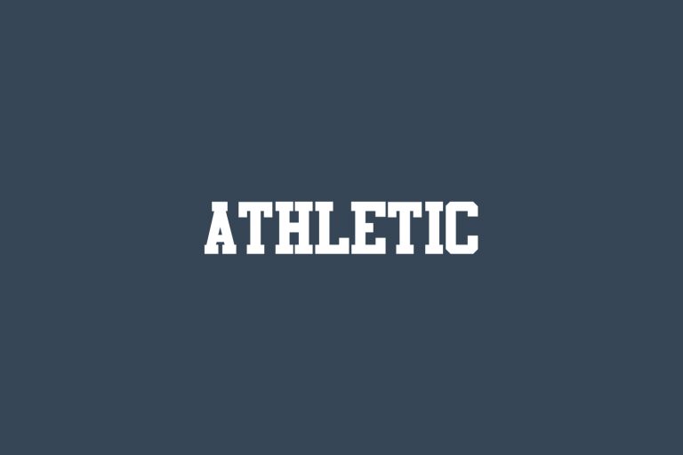 Athletic | Fonts Shmonts