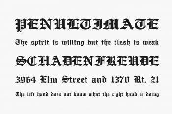 English Towne | Fonts Shmonts