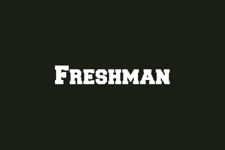 freshman-free-font-01 | Fonts Shmonts
