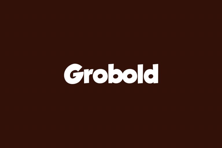 Grobold | Fonts Shmonts