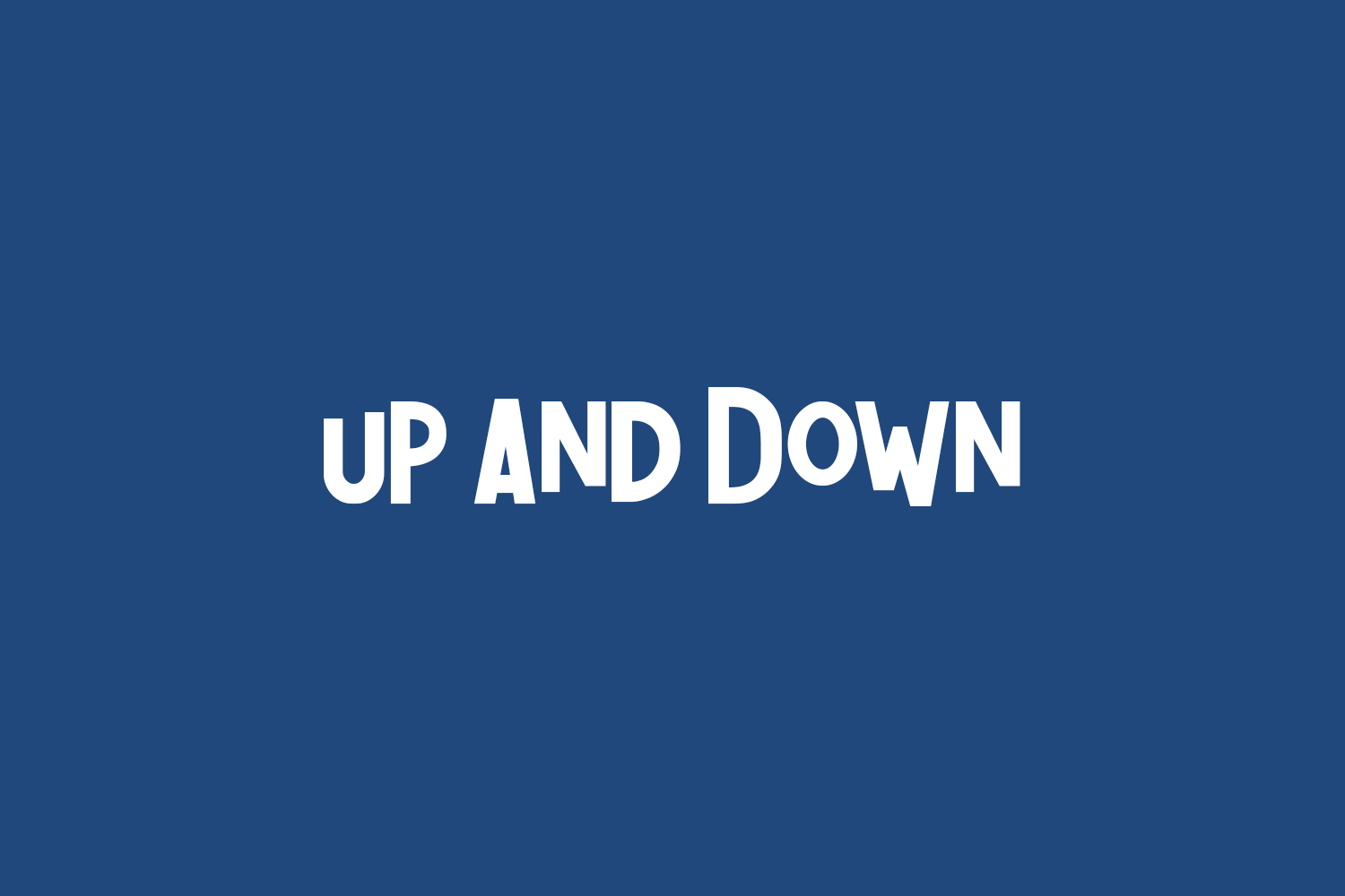 Up And Down Fonts Shmonts