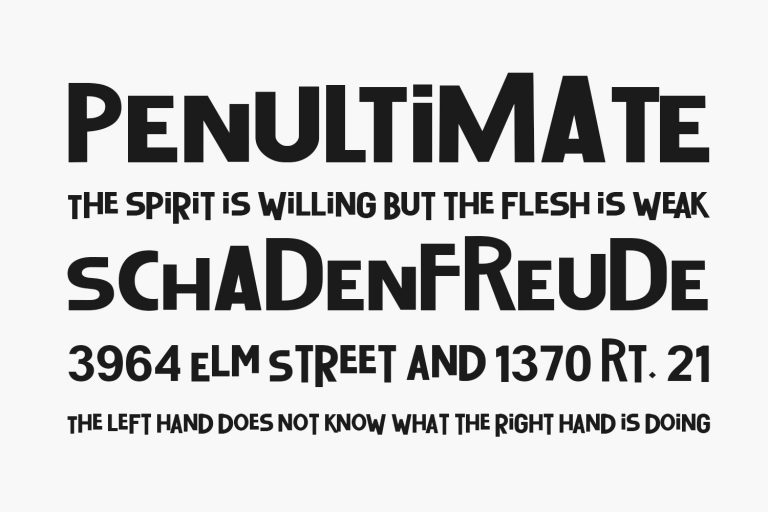 Up And Down | Fonts Shmonts