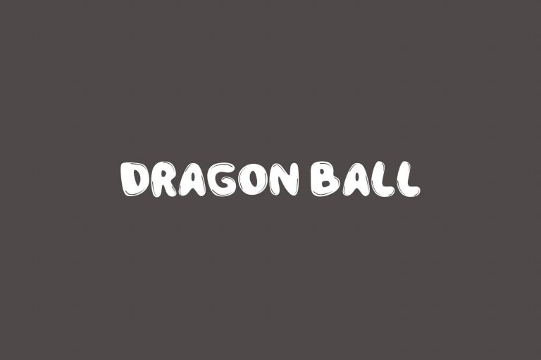 Dragon Ball | Fonts Shmonts