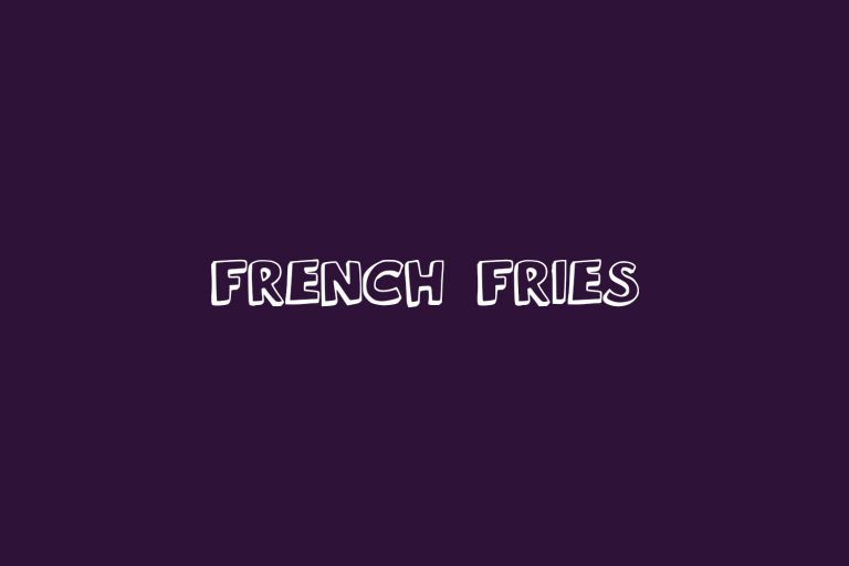 french-fries-free-font-01 | Fonts Shmonts