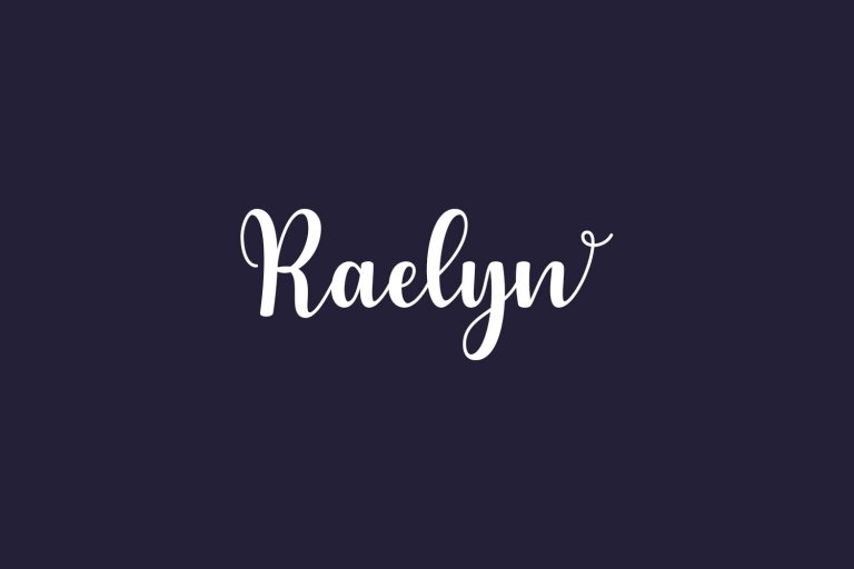 Raelyn | Fonts Shmonts