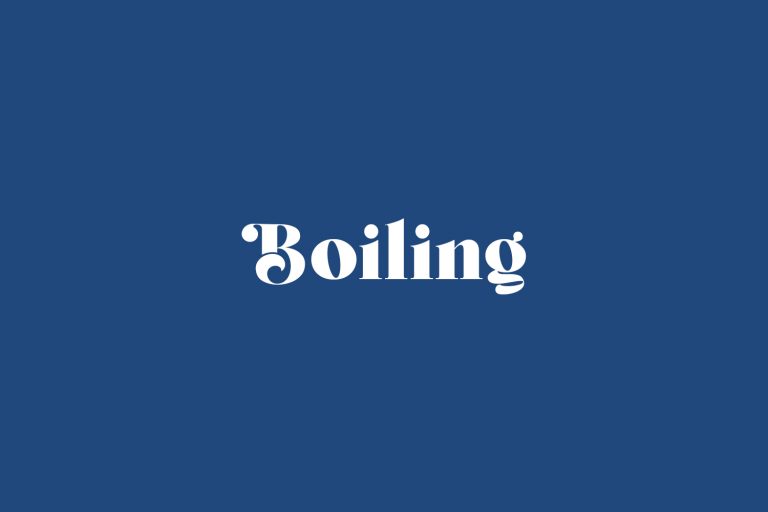 Boiling | Fonts Shmonts