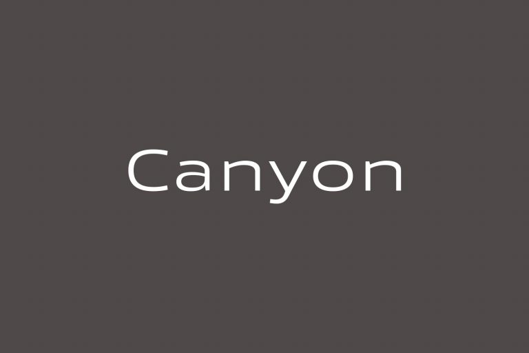 Canyon | Fonts Shmonts