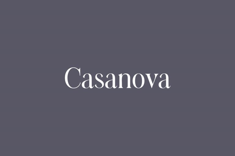 Casanova | Fonts Shmonts