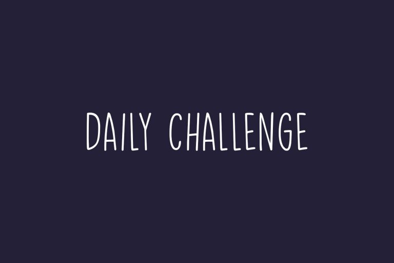 Daily Challenge | Fonts Shmonts