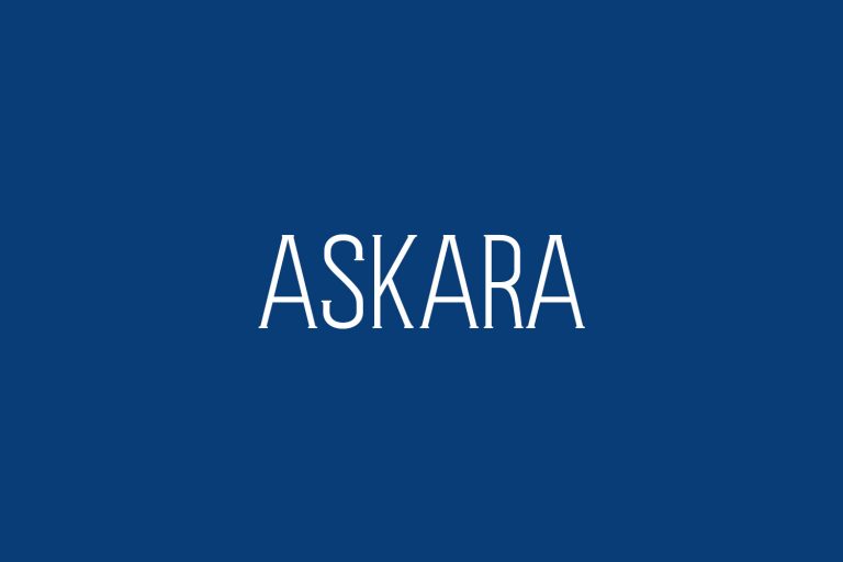 Askara | Fonts Shmonts