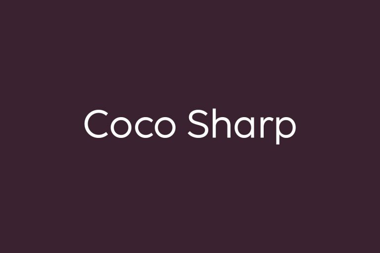 Coco Sharp | Fonts Shmonts