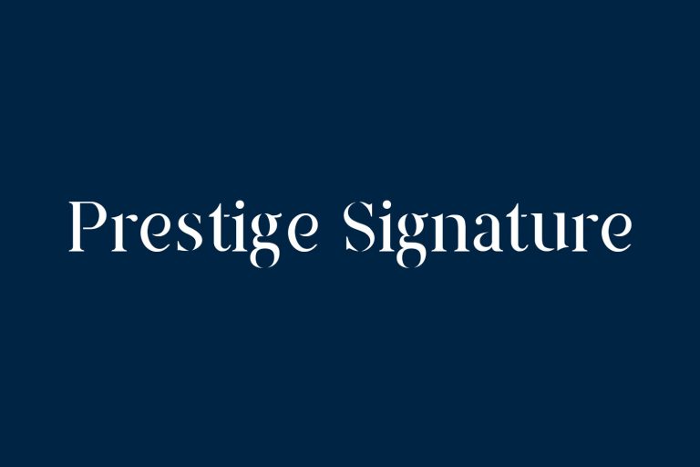 Prestige Signature | Fonts Shmonts