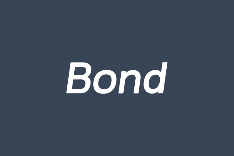 Bond | Fonts Shmonts