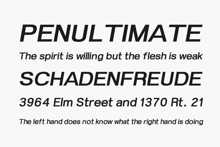 Bond | Fonts Shmonts