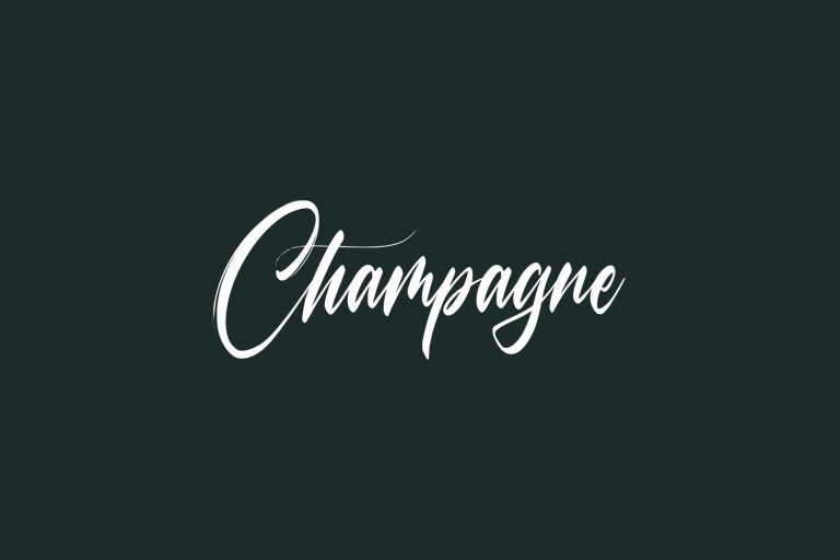 Champagne | Fonts Shmonts