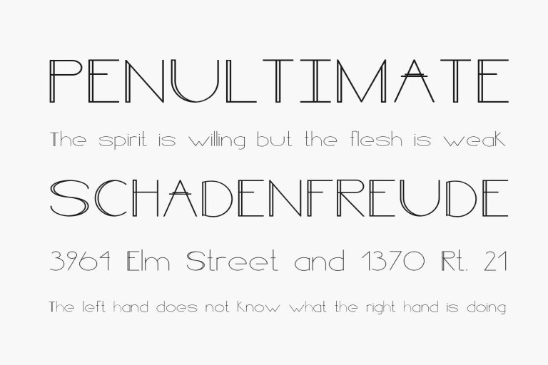 Line style | Fonts Shmonts